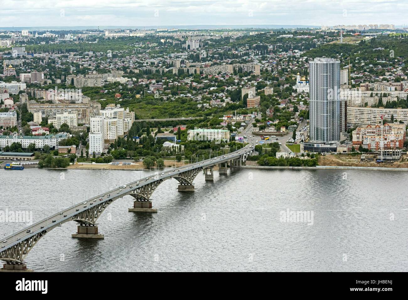 Russia. Saratov Oblast. Saratov city. Volga river Stock Photo - Alamy