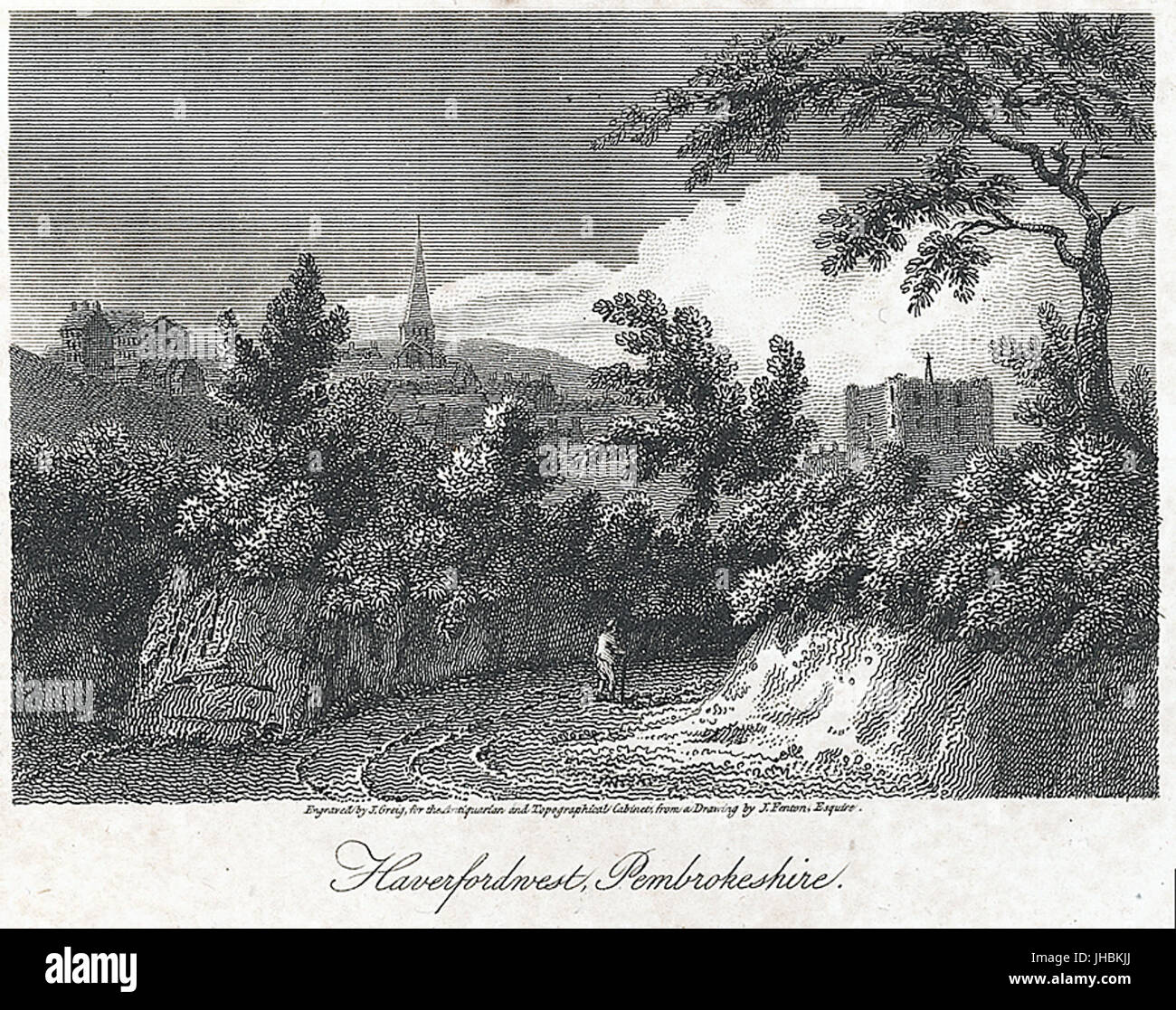 Map of haverfordwest hi-res stock photography and images - Alamy