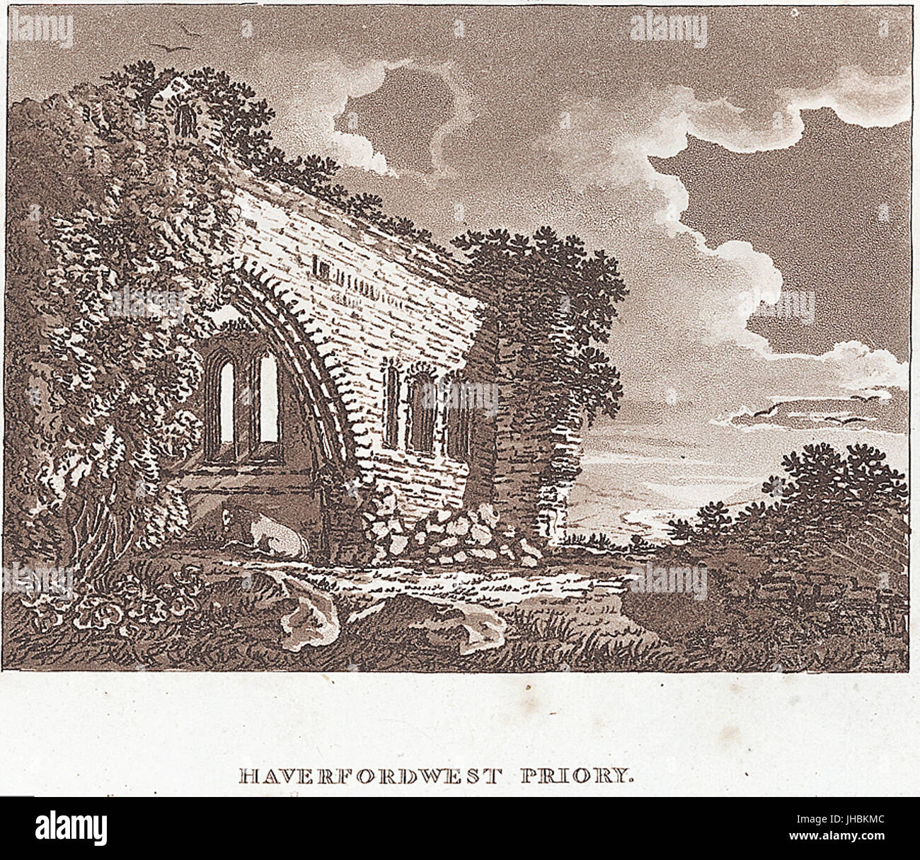 Map of haverfordwest hi-res stock photography and images - Alamy