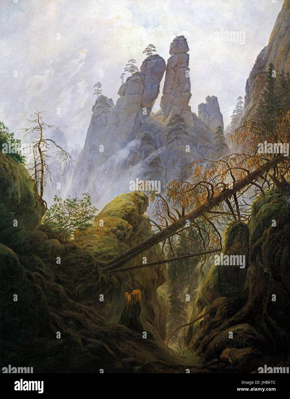 Caspar David Friedrich - Rocky Ravine - WGA8269 Stock Photo - Alamy