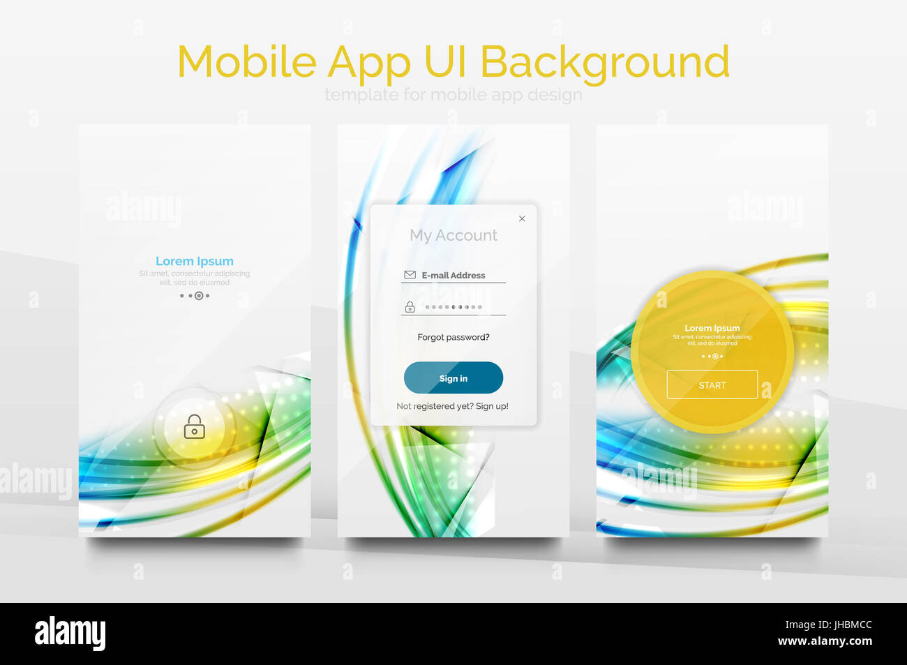 Mobile application interface background, user interface - UI ...