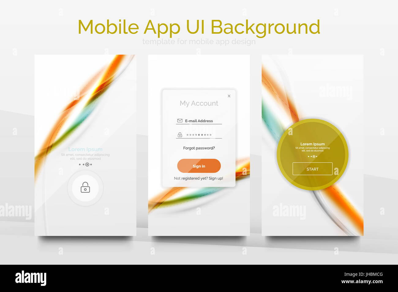Mobile application interface background, user interface - UI ...