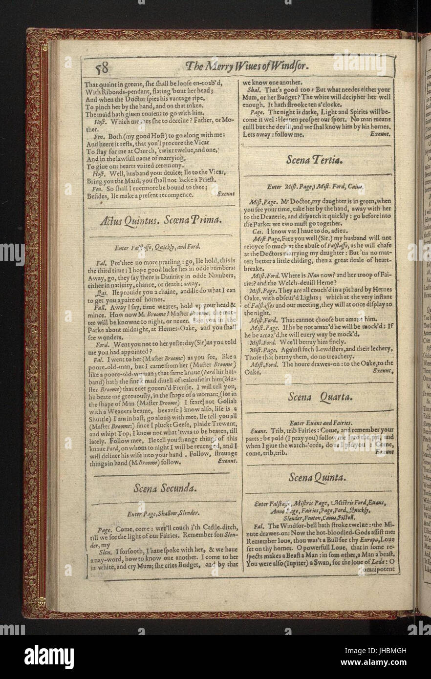 First Folio, Shakespeare - 0076 Stock Photo - Alamy