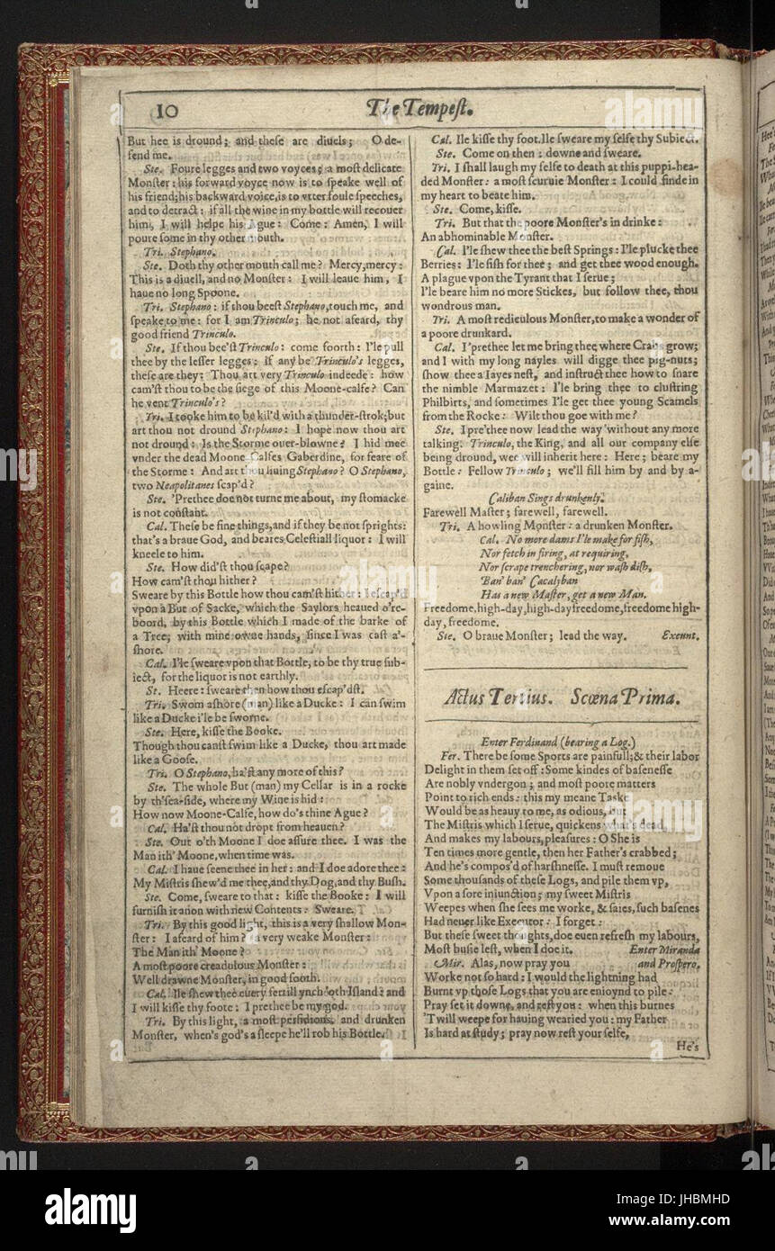 First Folio, Shakespeare - 0028 Stock Photo - Alamy