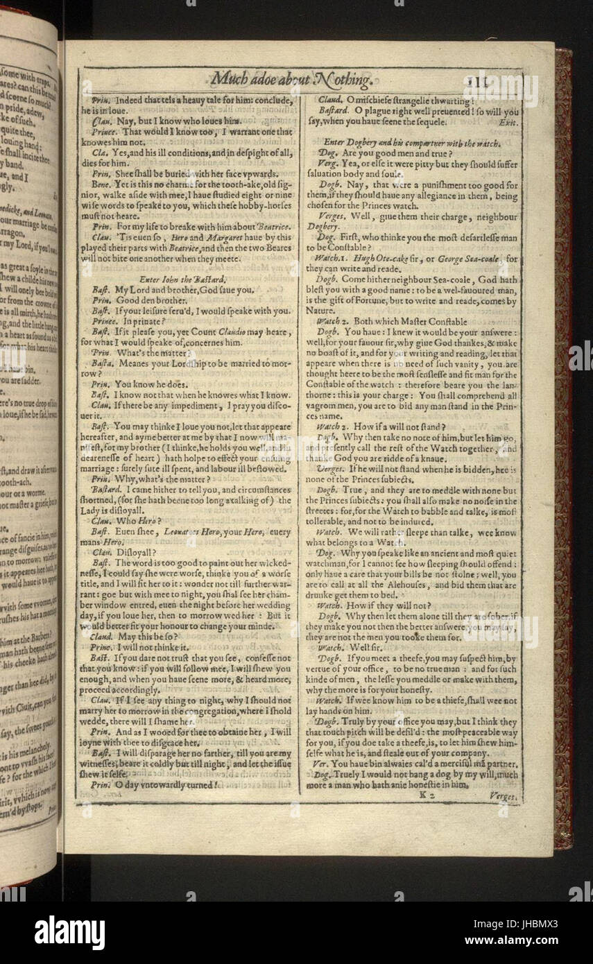 First Folio, Shakespeare - 0129 Stock Photo - Alamy