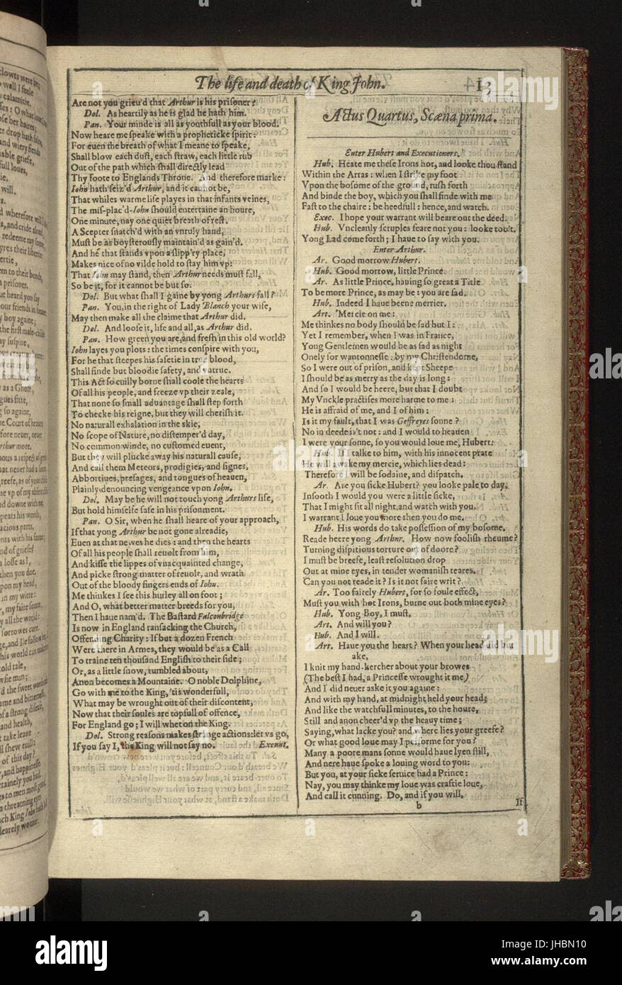 First Folio, Shakespeare - 0334 Stock Photo - Alamy