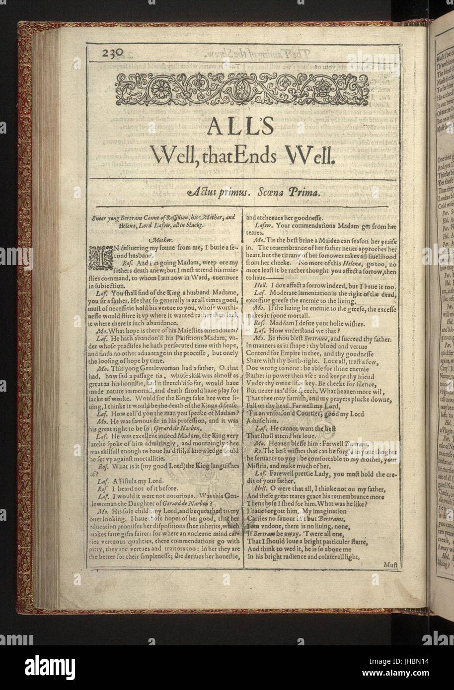 First Folio, Shakespeare - 0248 Stock Photo - Alamy