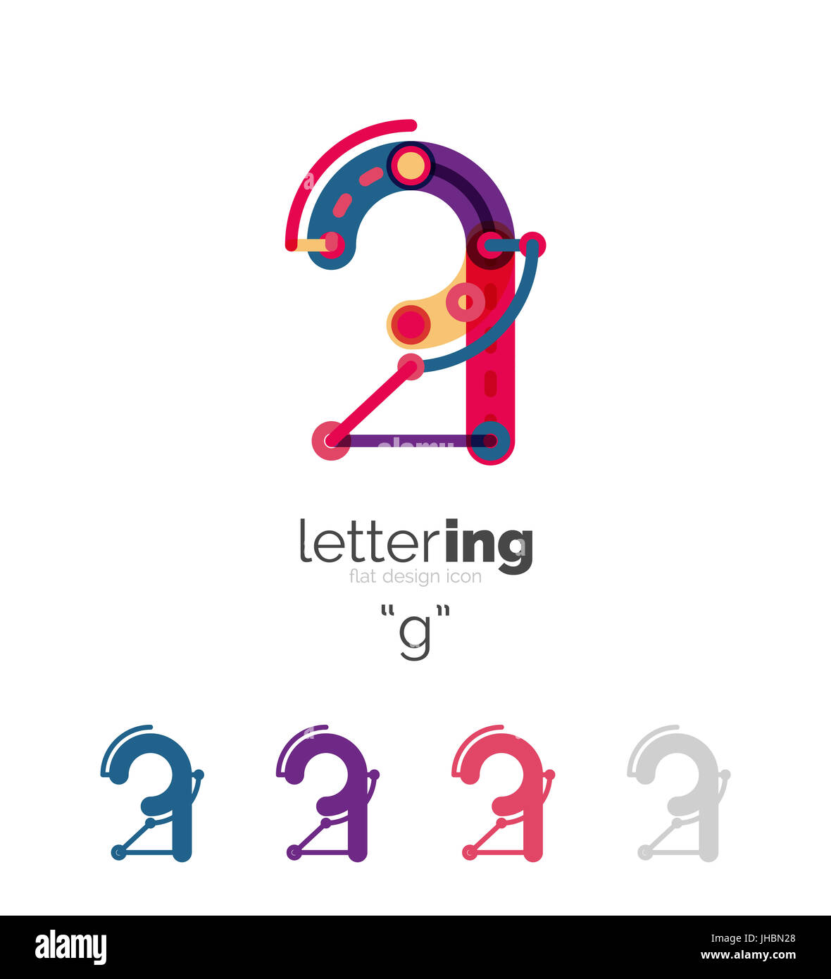 Alphabet letter font logo business icon. Company name concept. Flat ...