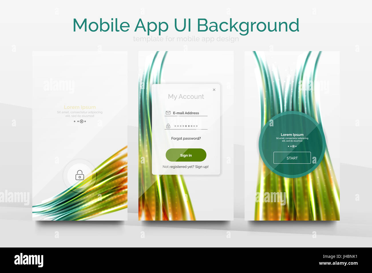 Mobile application interface background, user interface - UI ...