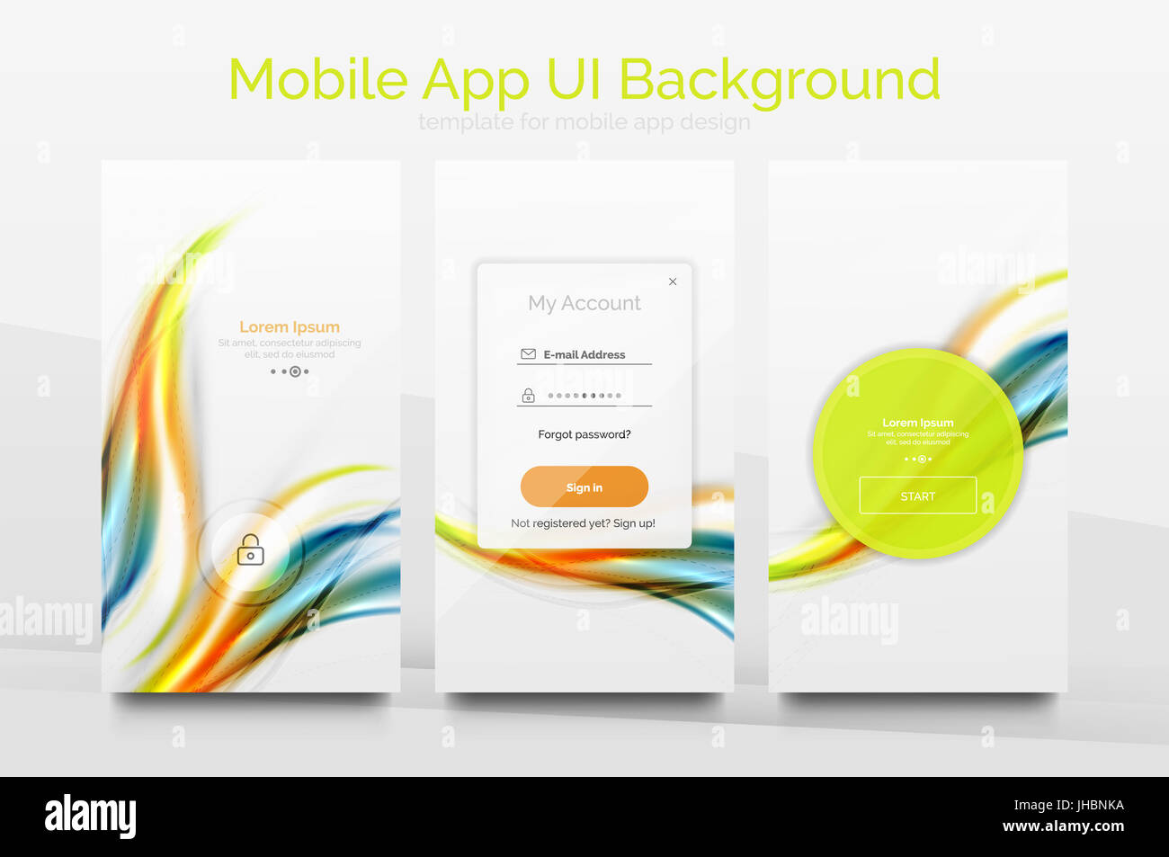Mobile application interface background, user interface - UI ...