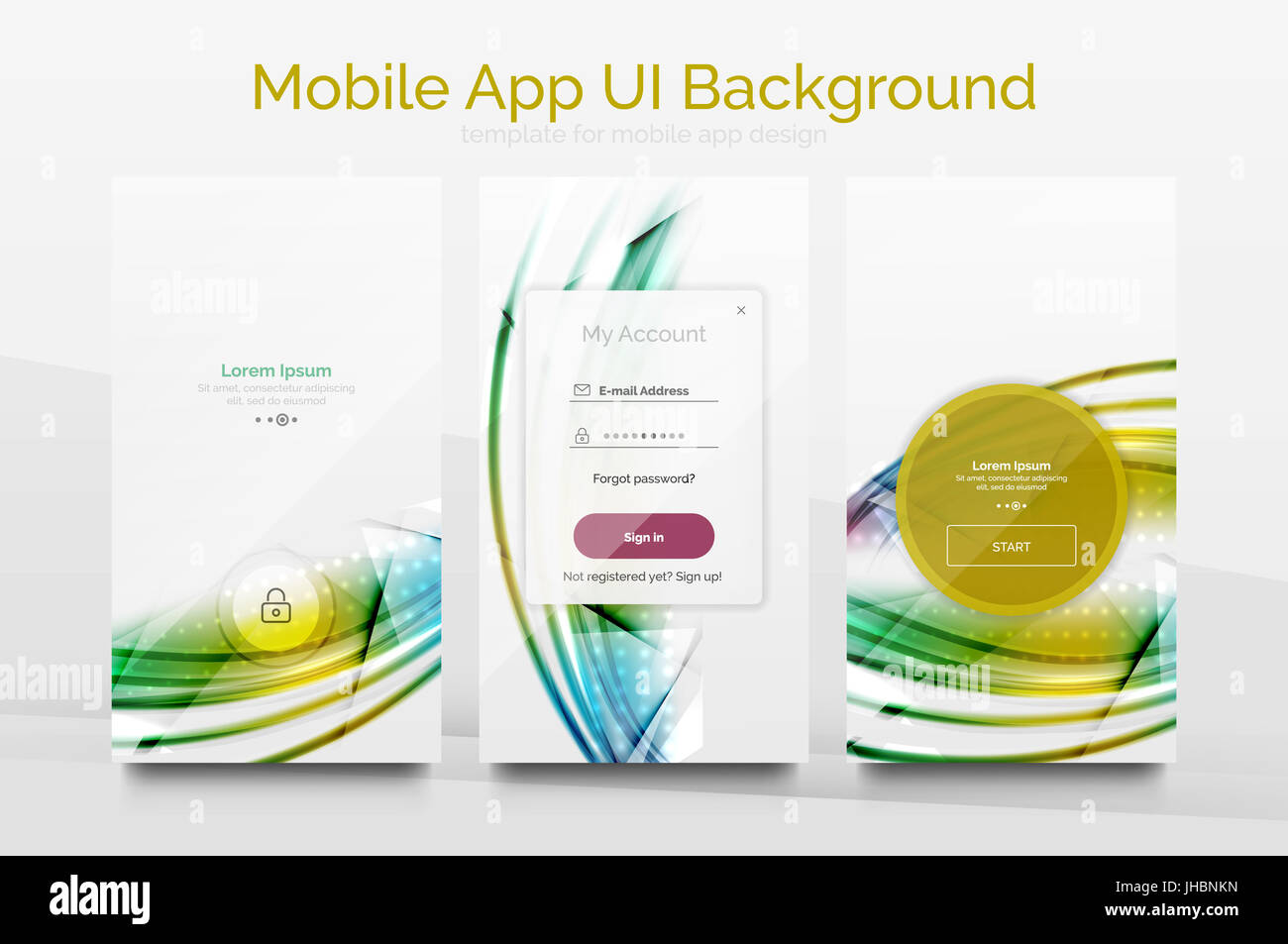 Mobile application interface background, user interface - UI ...
