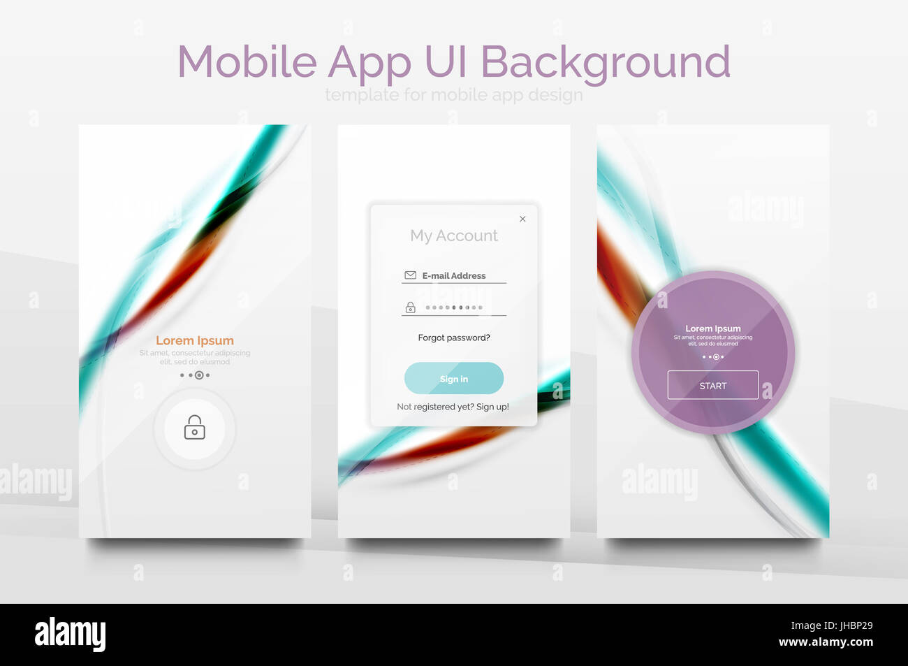 Mobile application interface background, user interface - UI ...