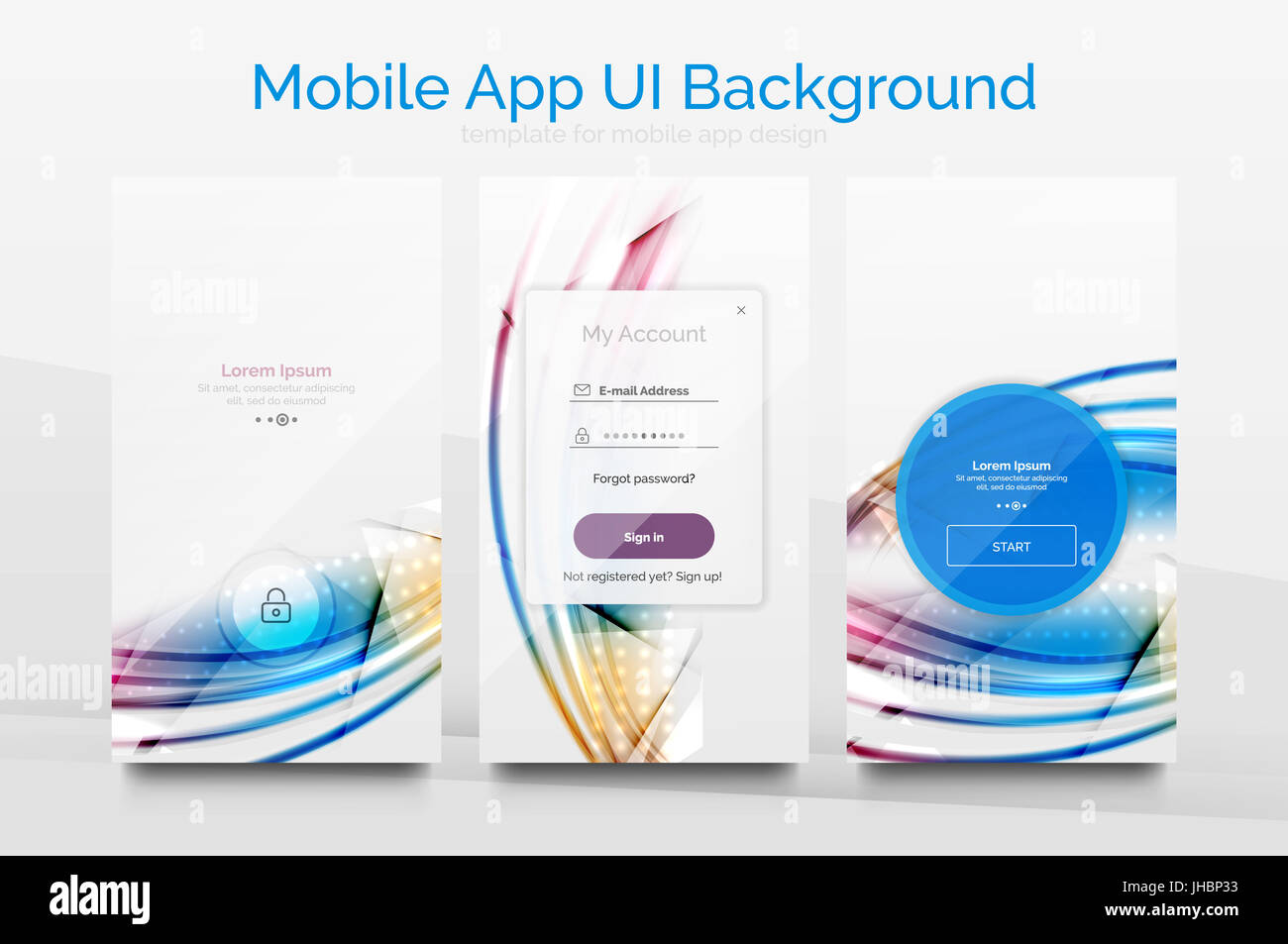 Mobile application interface background, user interface - UI ...