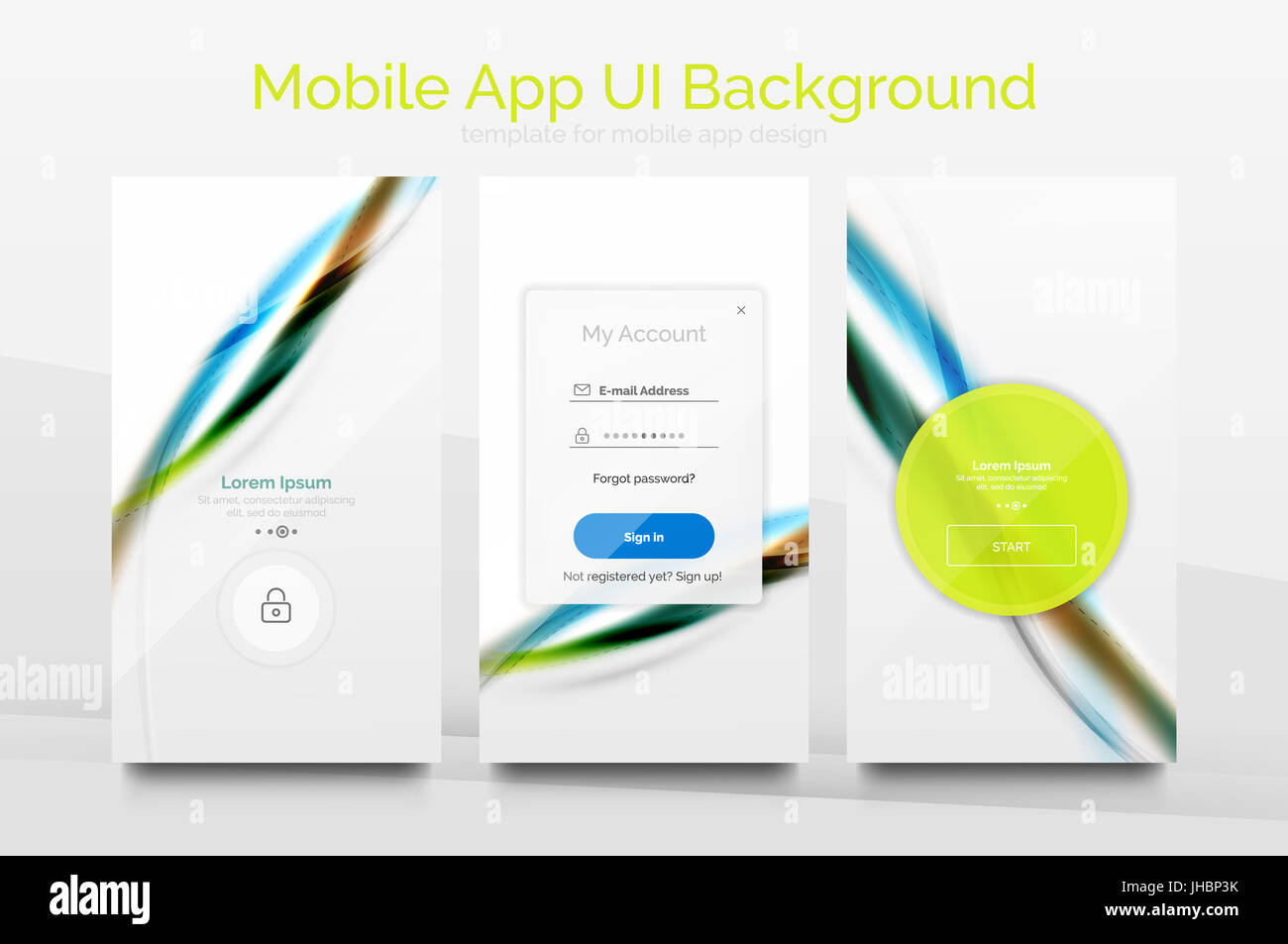 Mobile application interface background, user interface - UI ...