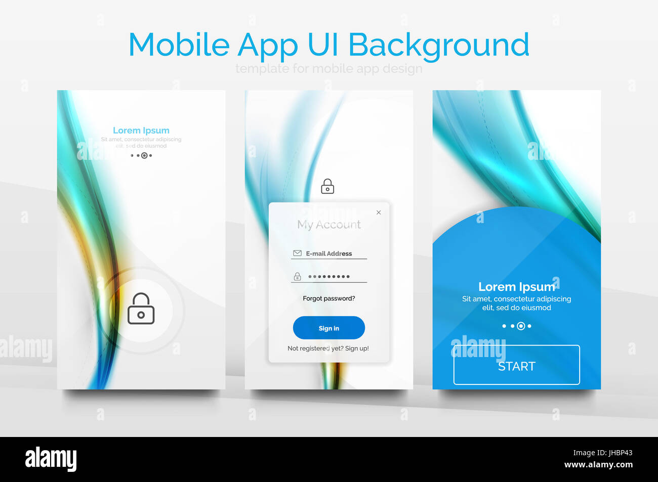 Mobile application interface background, user interface - UI ...