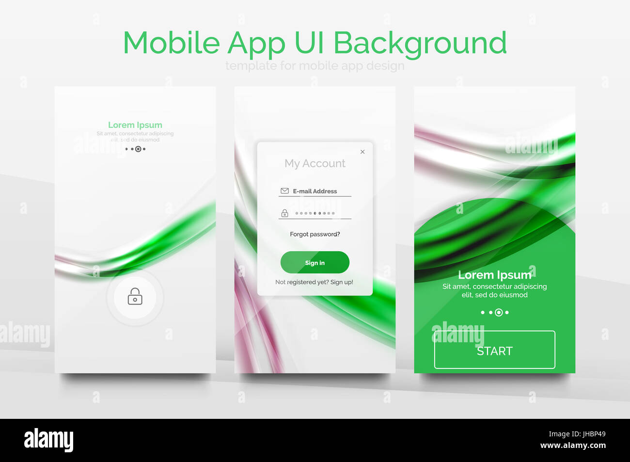 Mobile application interface background, user interface - UI ...