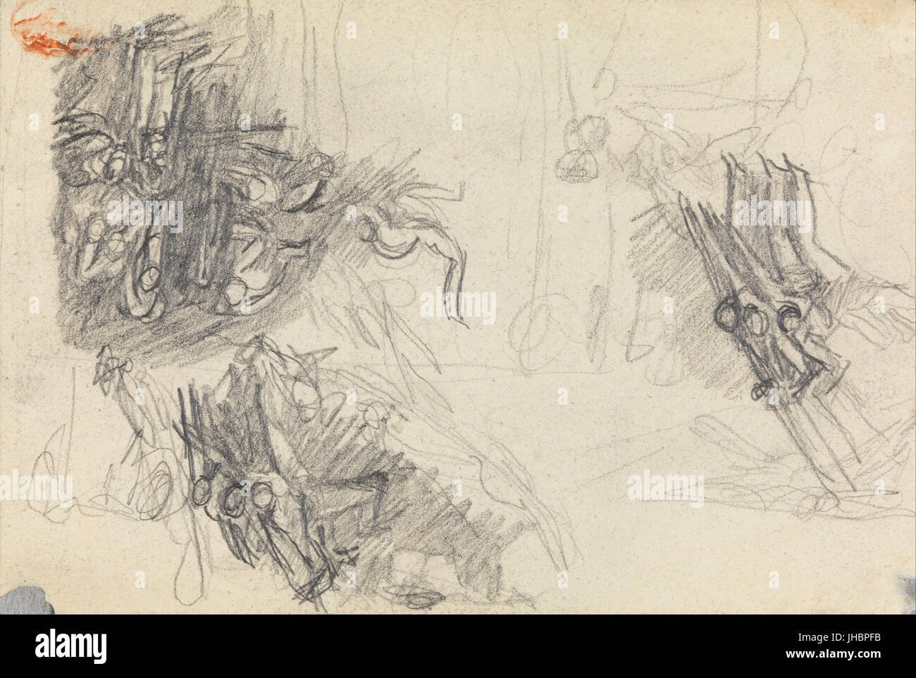 George Romney - Figure Composition Study 41 Stock Photo - Alamy