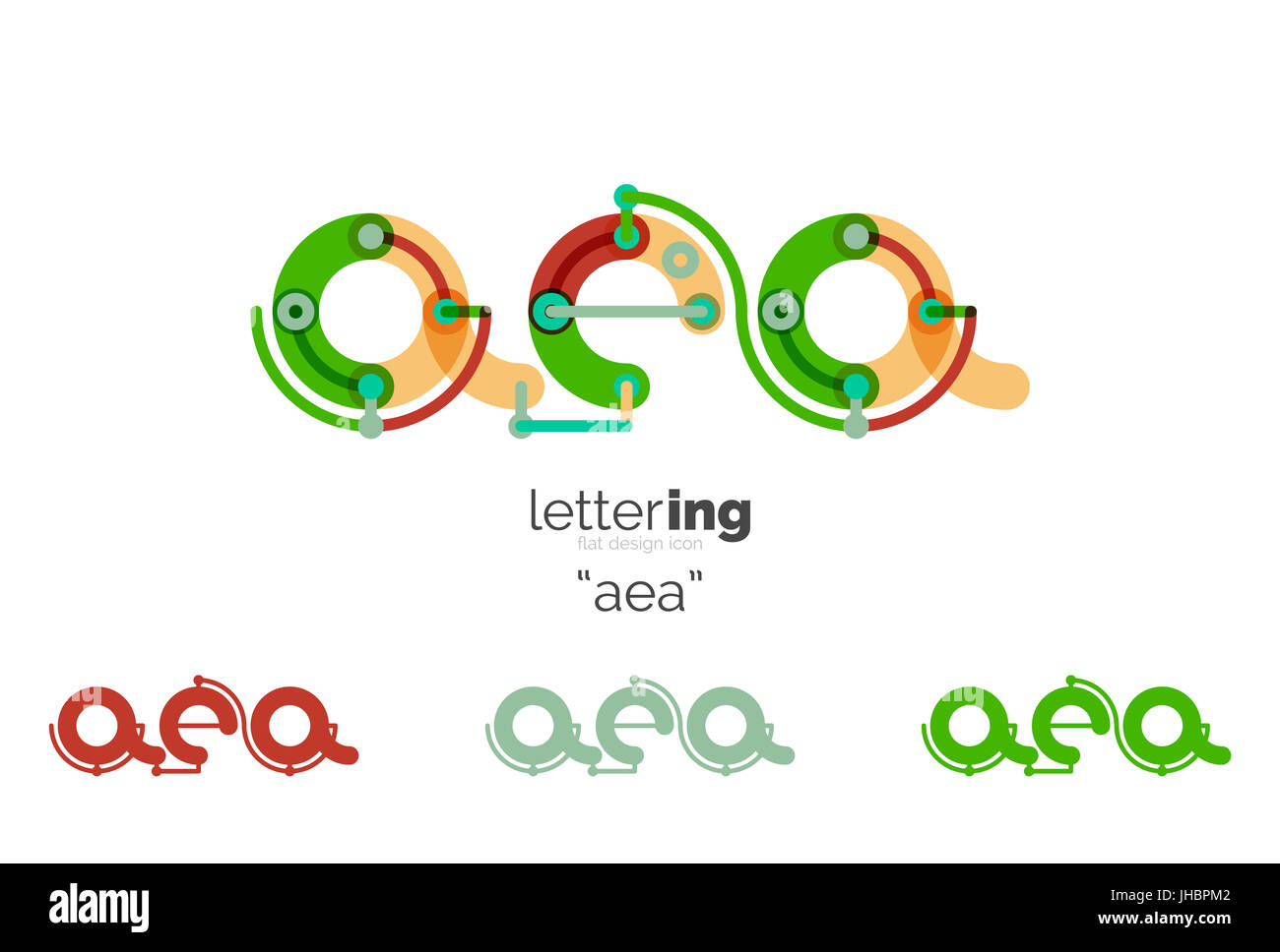 Alphabet letter font logo business icon. Company name concept. Flat ...