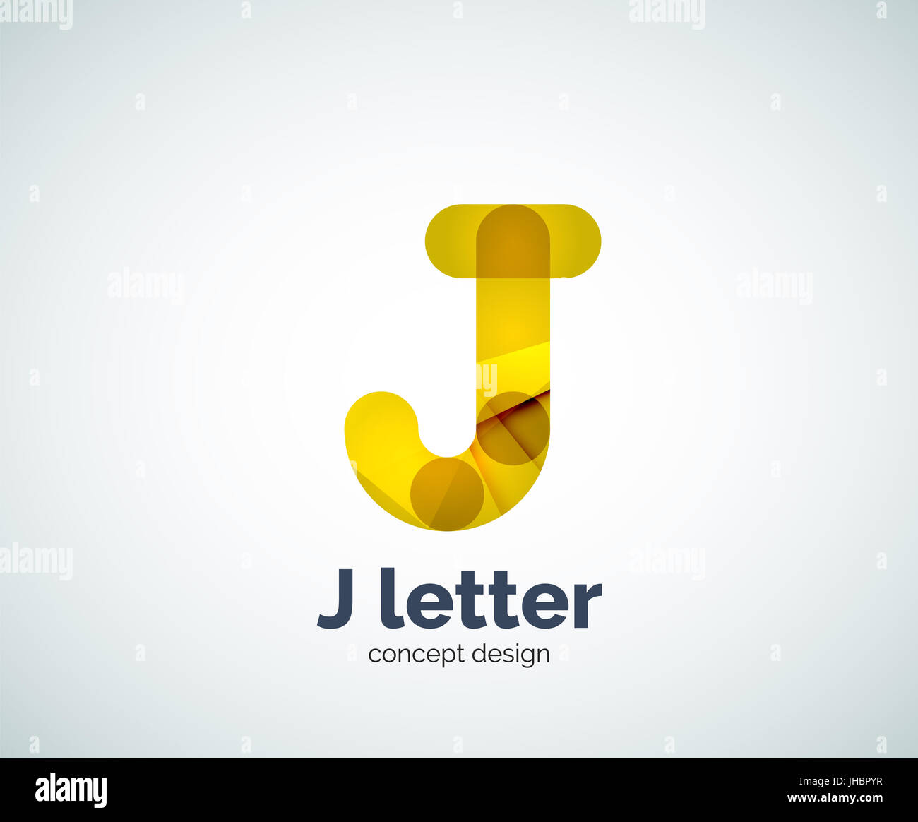 Vector j letter logo, abstract geometric logotype template, created ...