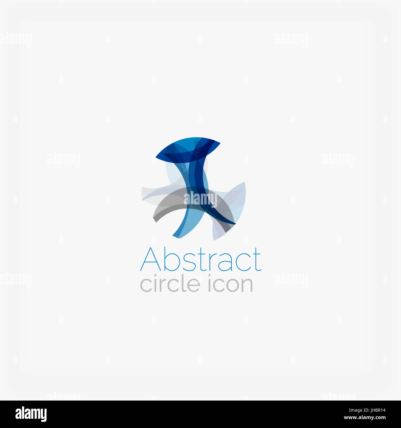 Circle abstract shape logo. Vector illustration Stock Photo - Alamy