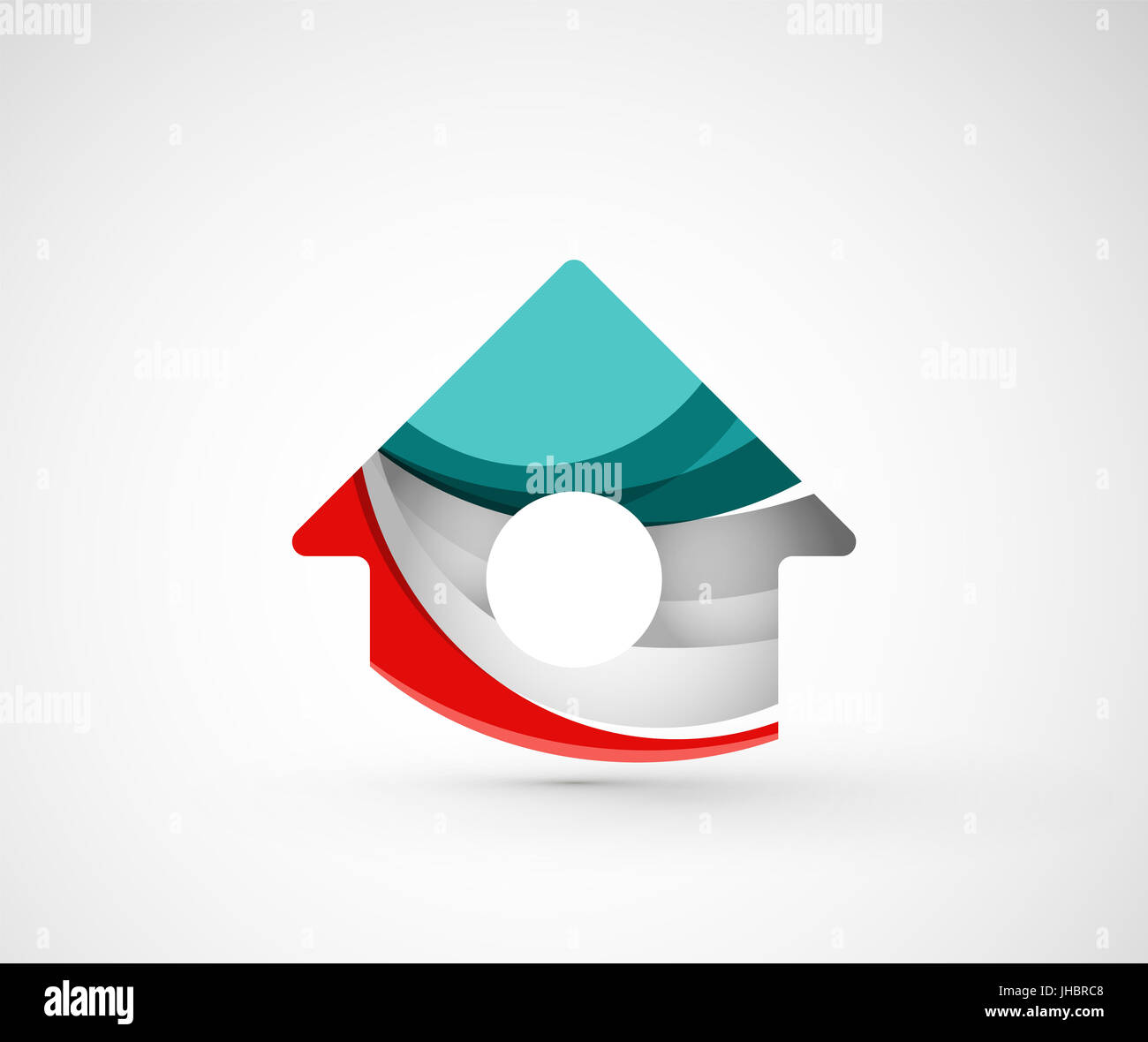 Abstract geometric company logo home, house, building. Vector ...