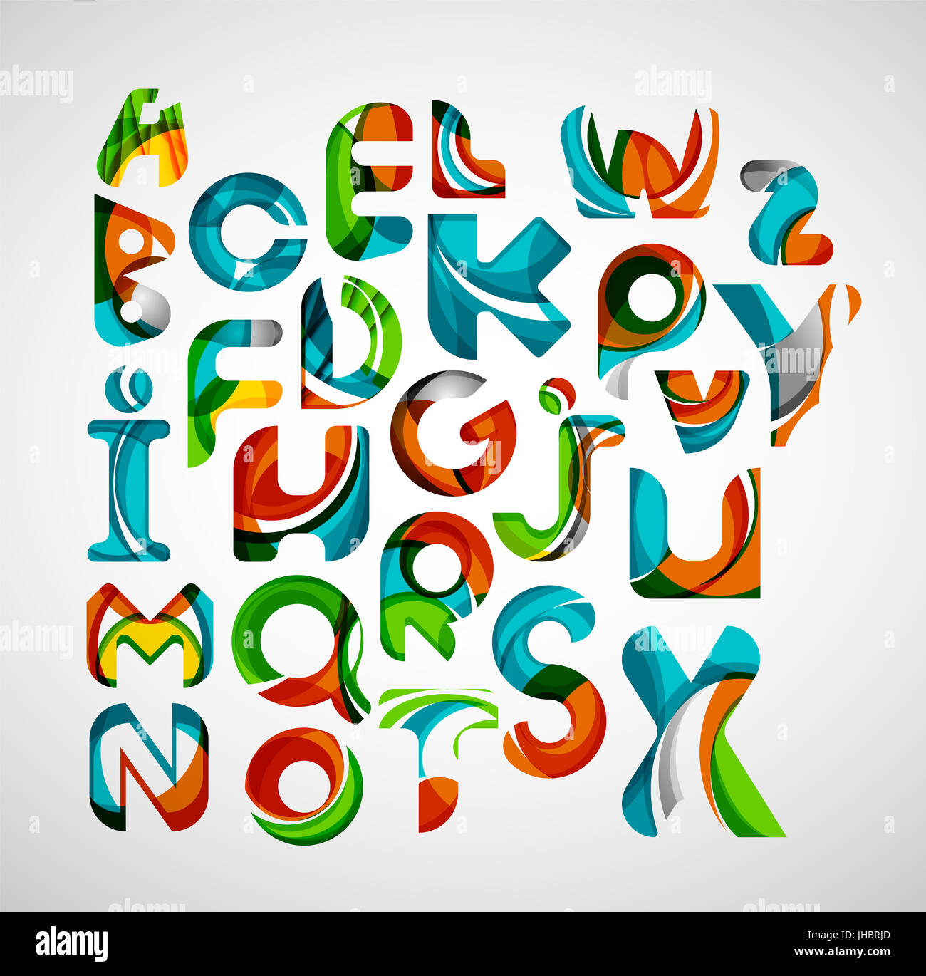 Collection of alphabet letters logos design elements. Business abstract ...