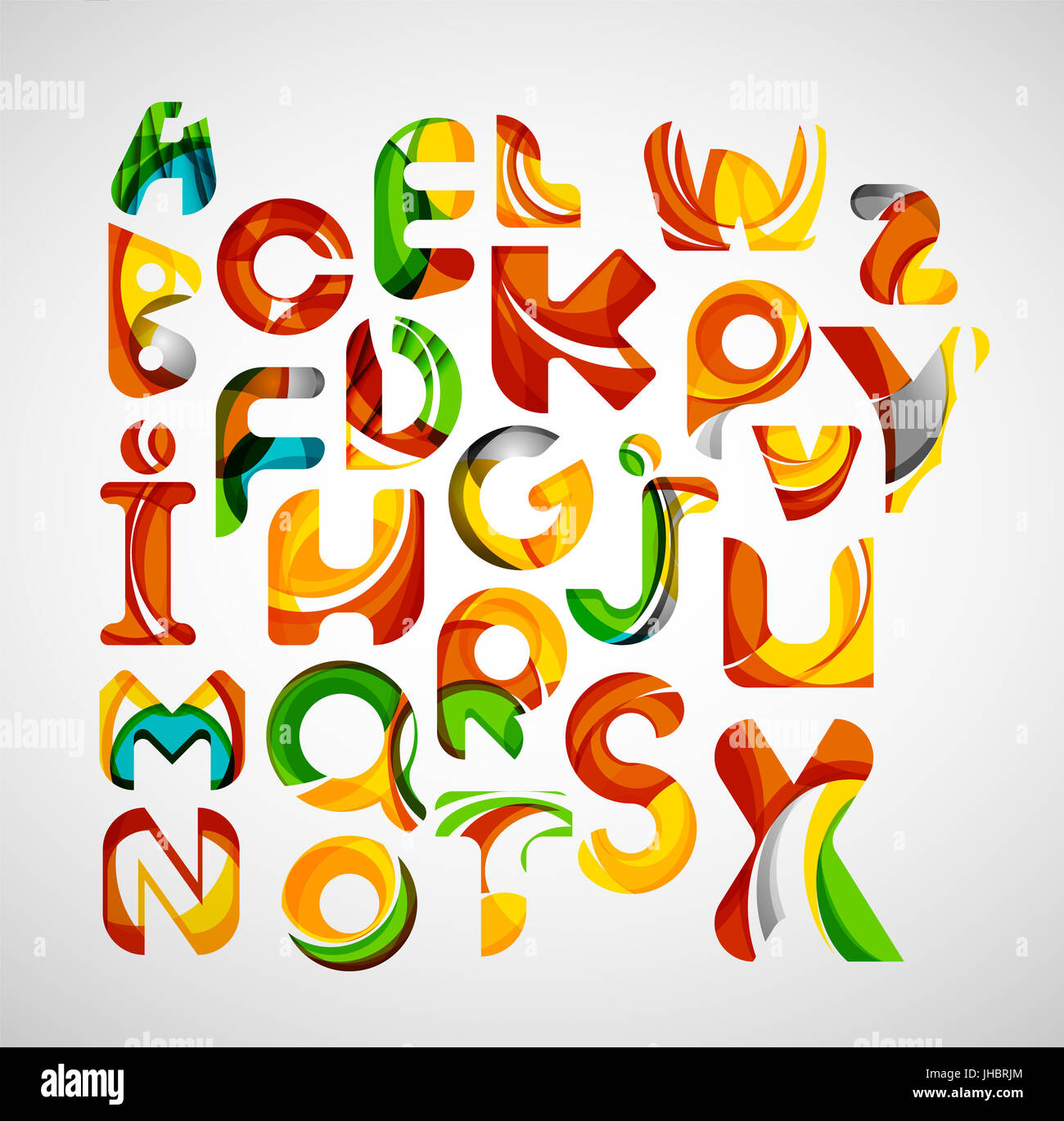 Collection of alphabet letters logos design elements. Business abstract ...