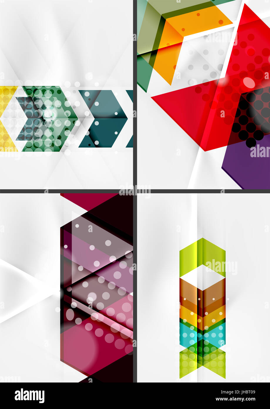 Set of angle and straight lines design abstract backgrounds. Geometric ...