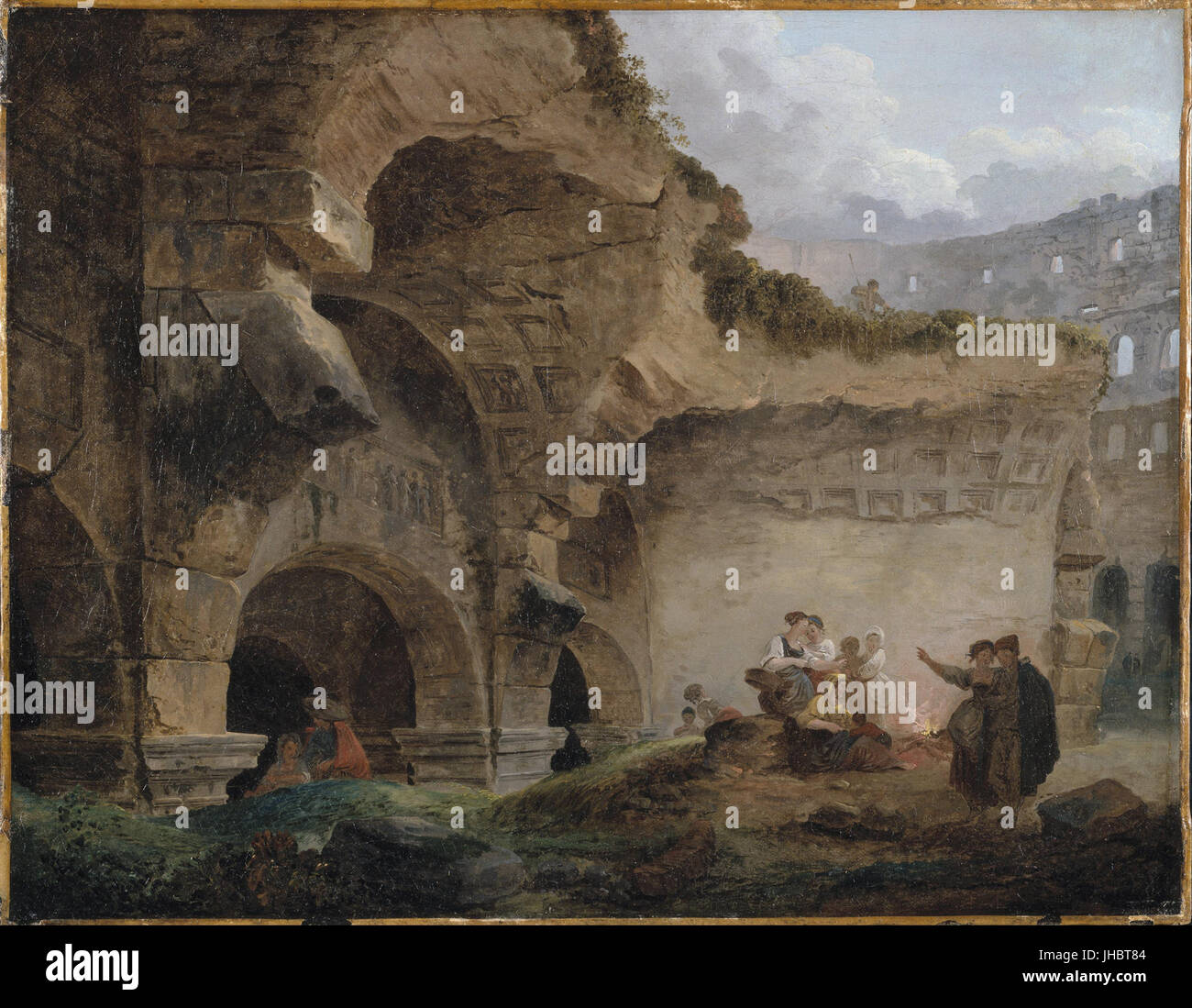 Colosseum ruins painting hi-res stock photography and images - Alamy