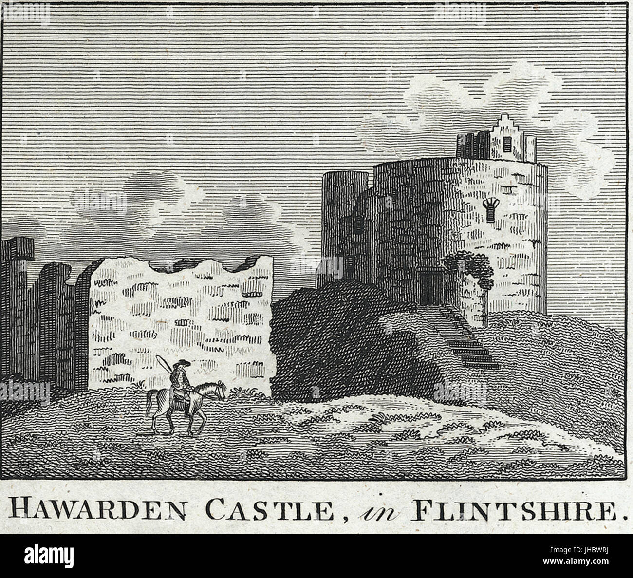 Hawarden Castle in Flintshire Stock Photo - Alamy