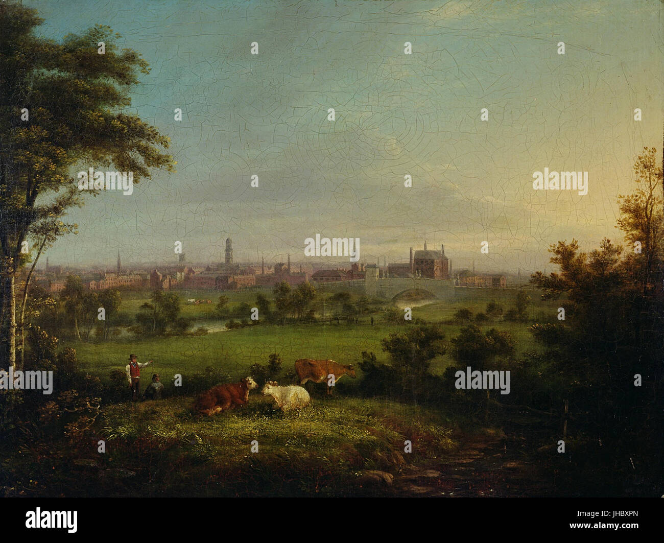 Joseph Rhodes - Leeds from the Meadows Stock Photo - Alamy