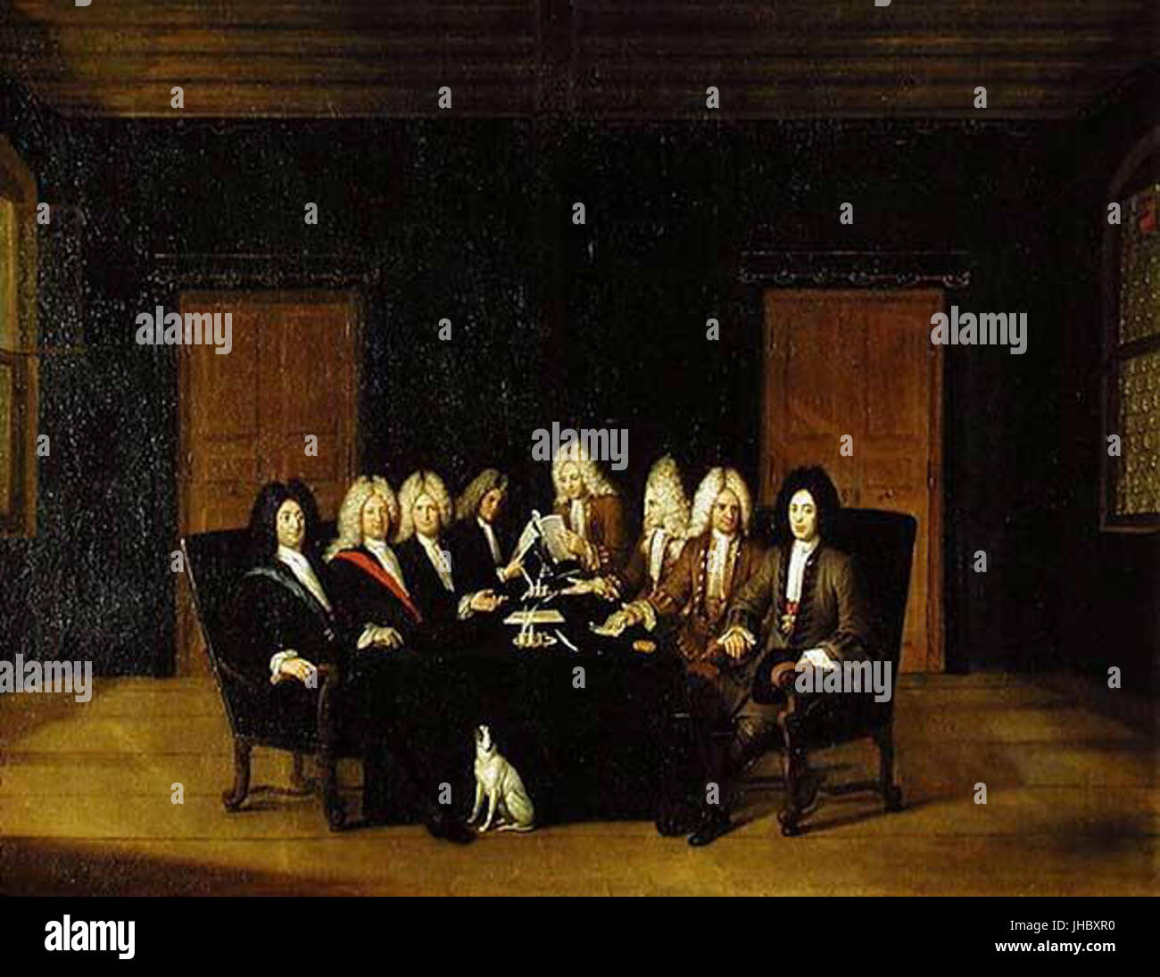 Johann Rudolf Huber Friedenskongress 1714 Stock Photo - Alamy