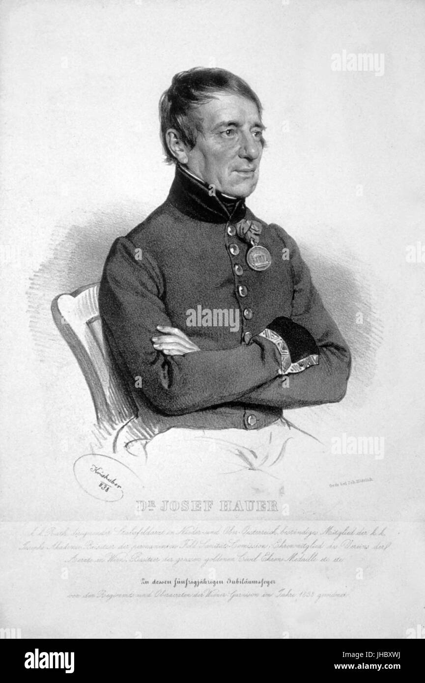 Josef Hauer Litho Stock Photo - Alamy