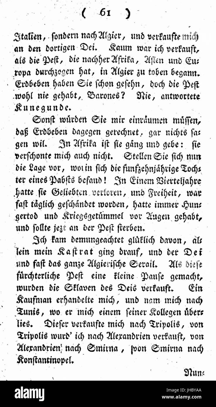 Kandide (Voltaire) 061 Stock Photo - Alamy