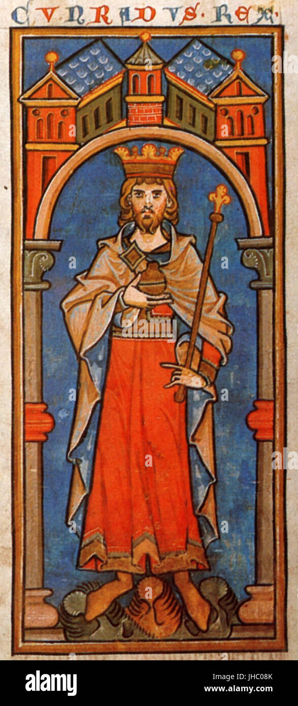 Konrad III Miniatur 13 Jahrhundert Stock Photo - Alamy