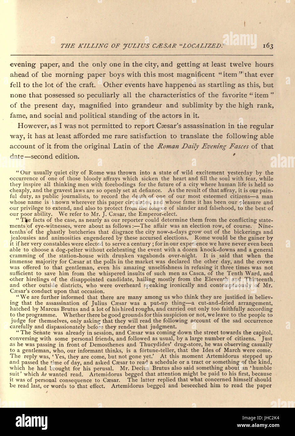 Mark Twain's Sketches, New and Old, p. 163 Stock Photo - Alamy