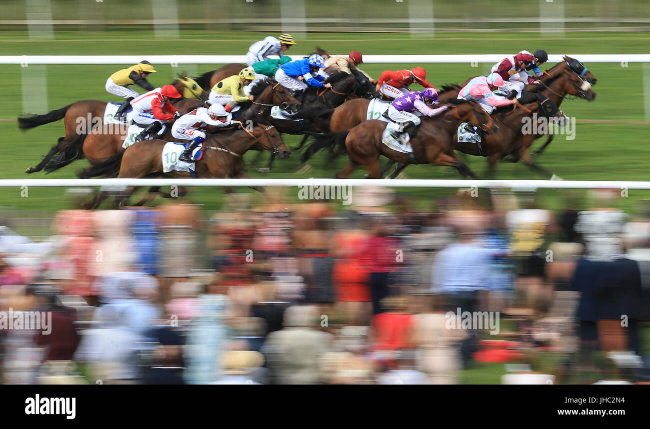 Shamshon (right, purple and pink silks) goes on to win The John Deere ...