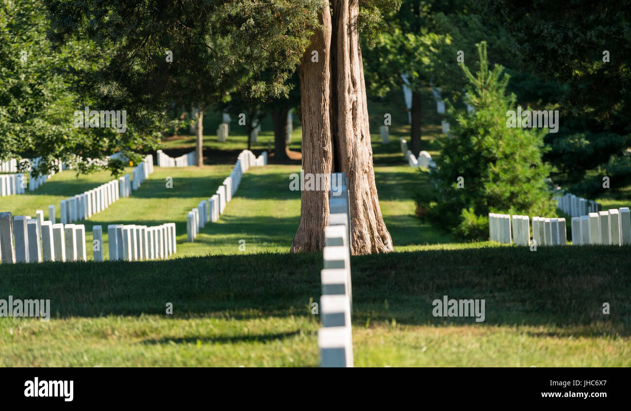 Arlington grave markers hi-res stock photography and images - Alamy