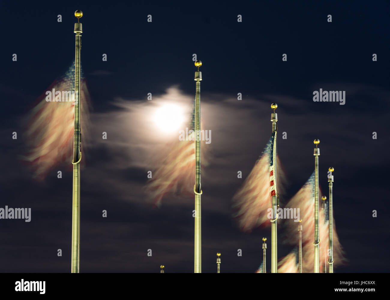 Floodlit With Flags High Resolution Stock Photography and Images - Alamy