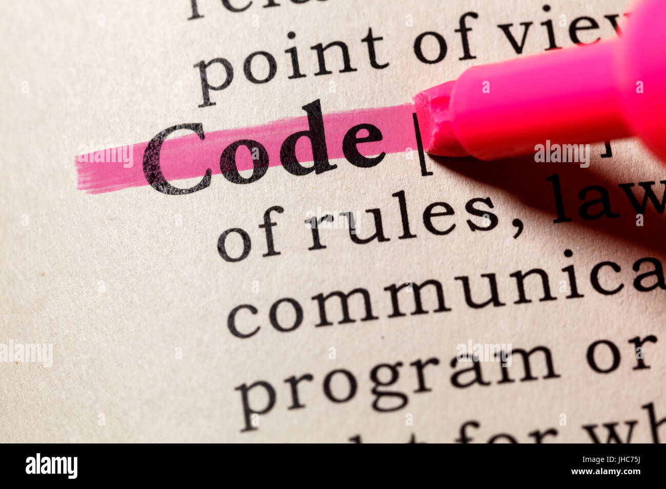 Code word hi-res stock photography and images - Alamy