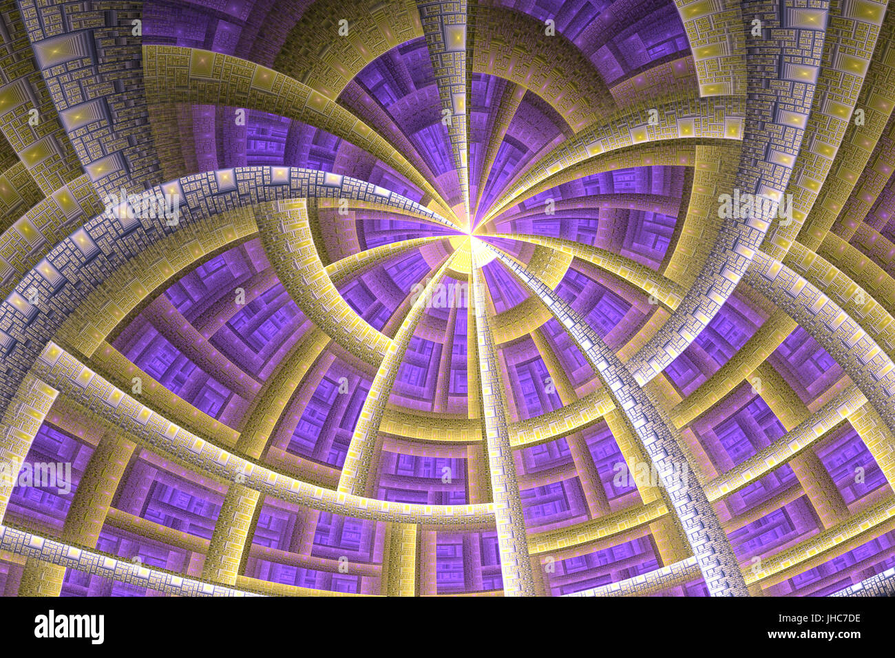 Fractal Generated By A Computer At random Stock Photo - Alamy