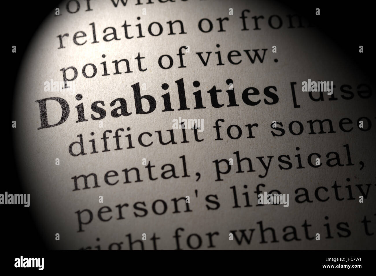 Fake Dictionary, Dictionary definition of the word Disabilities ...