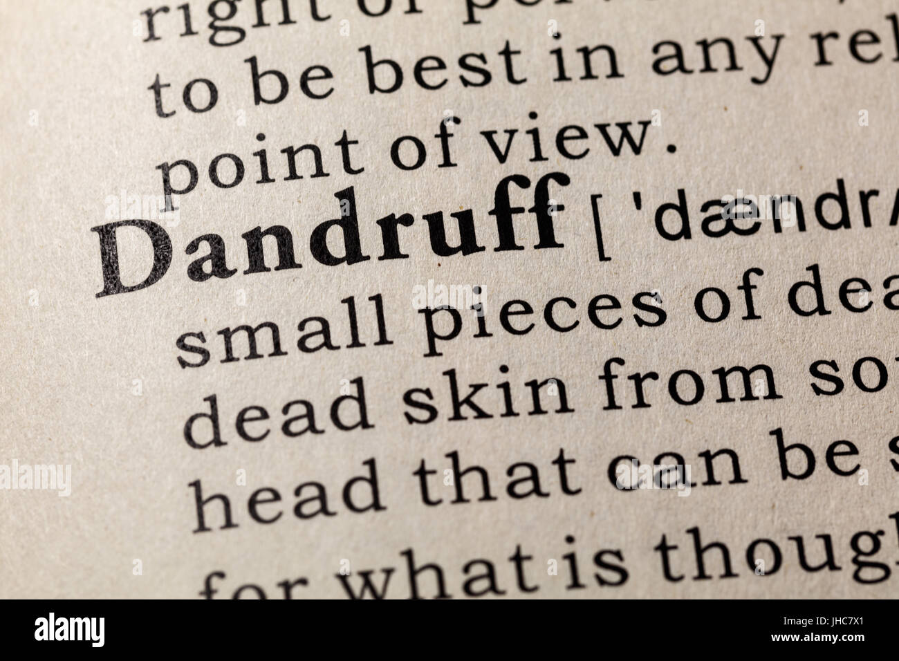 Fake Dictionary, Dictionary definition of the word Dandruff. including ...