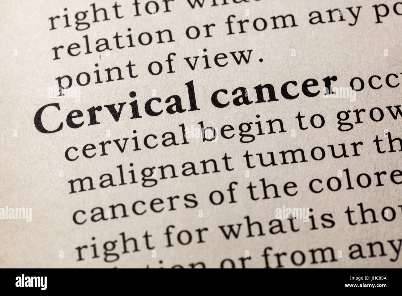 Fake Dictionary, Dictionary definition of the word cervical cancer ...