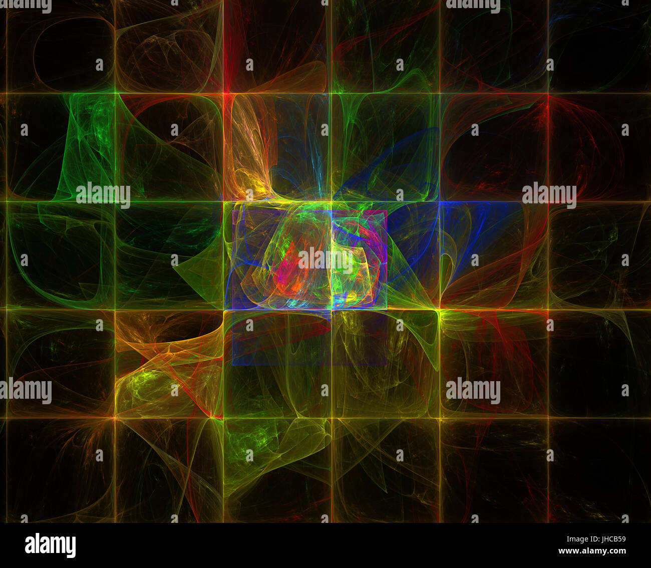 Fractal Generated By A Computer At random Stock Photo - Alamy