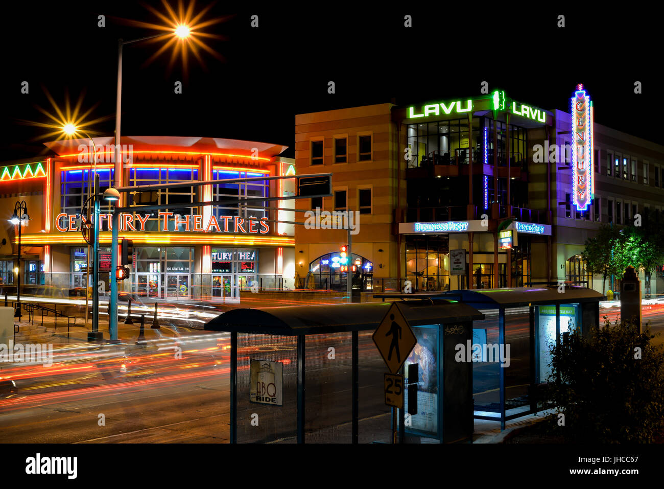 Albuquerque downtown night hi-res stock photography and images - Alamy
