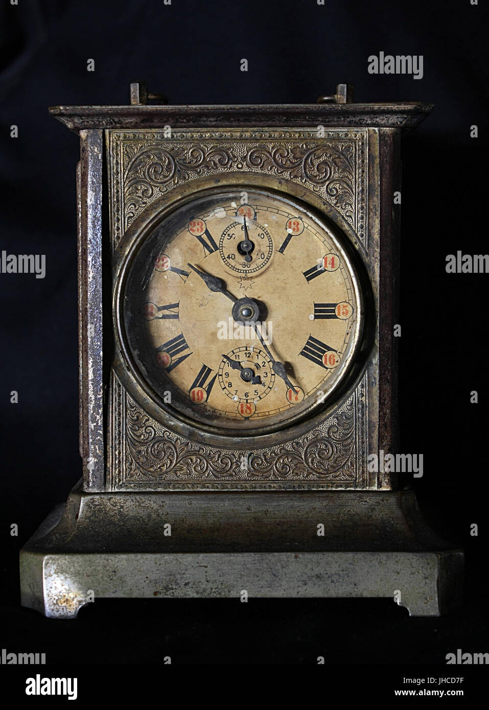 Old table clock Stock Photo - Alamy