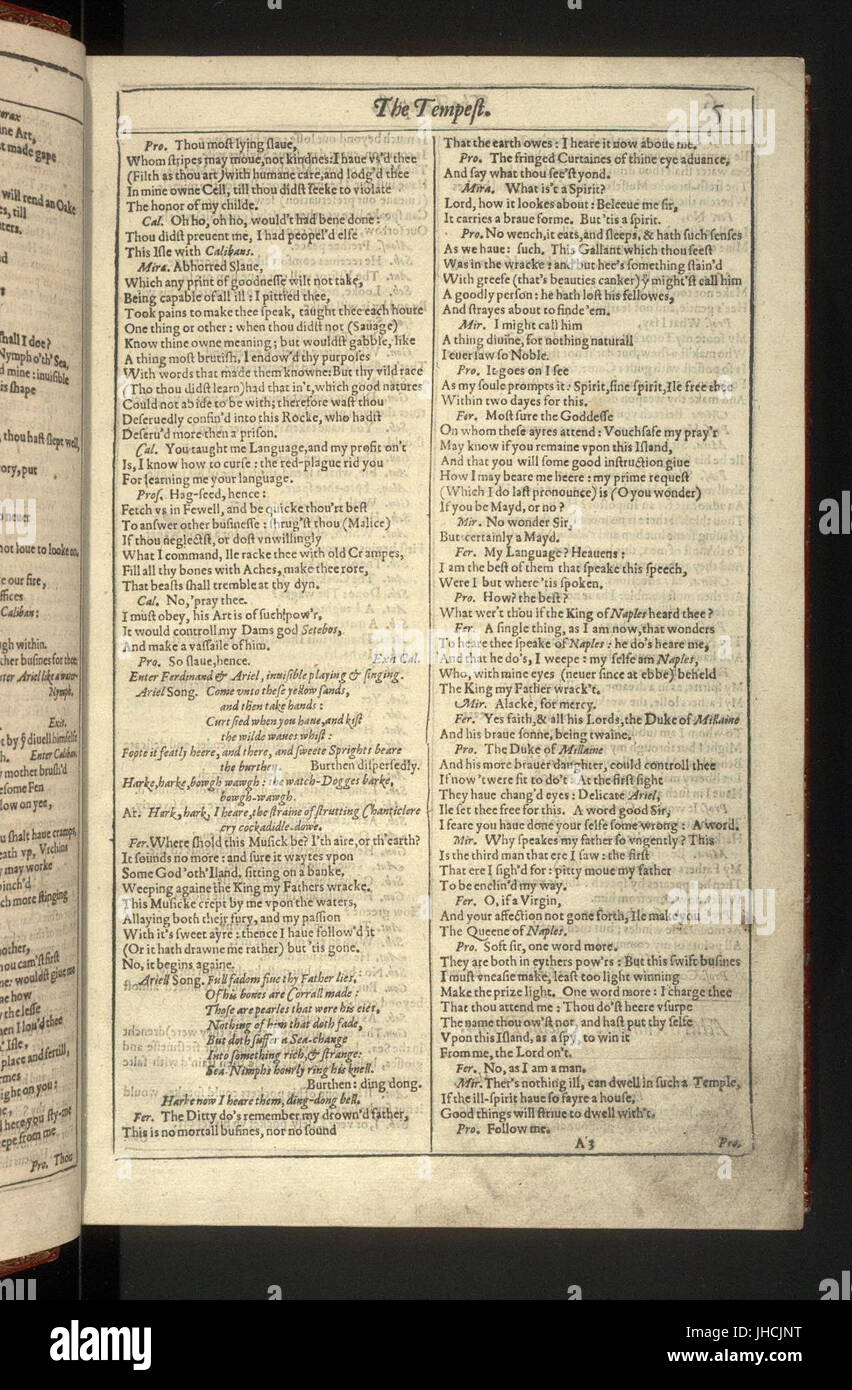 First Folio, Shakespeare - 0023 Stock Photo - Alamy