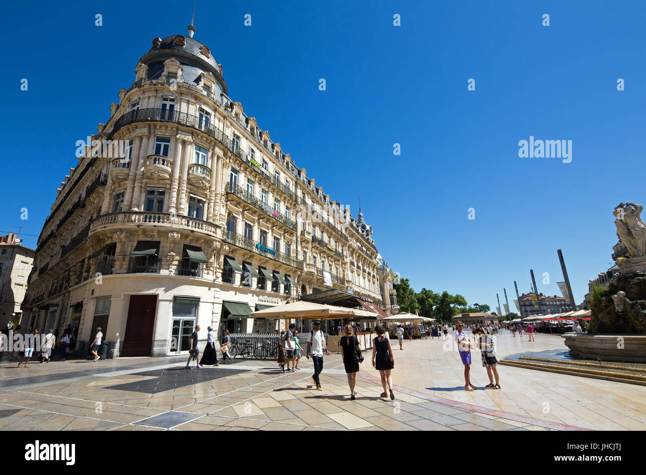 Comedy Square in Montpellier, Occitane, France Stock Photo - Alamy