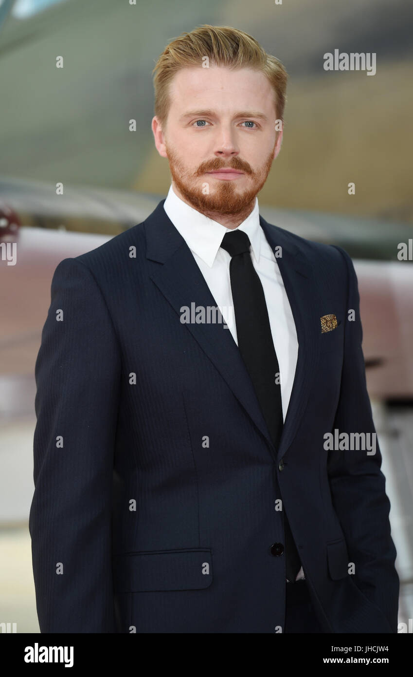 Jack Lowden attends the world premiere of Dunkirk at the Odeon ...